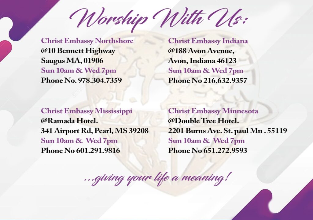 I’m New – Christ Embassy Northshore